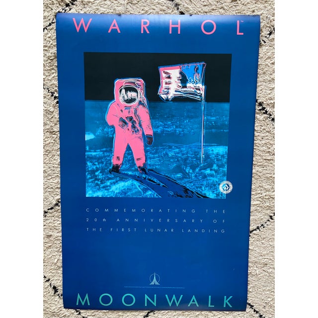 1989 Andy Warhol Estate "Moonwalk -1987" Original VIntage Pop Art ...