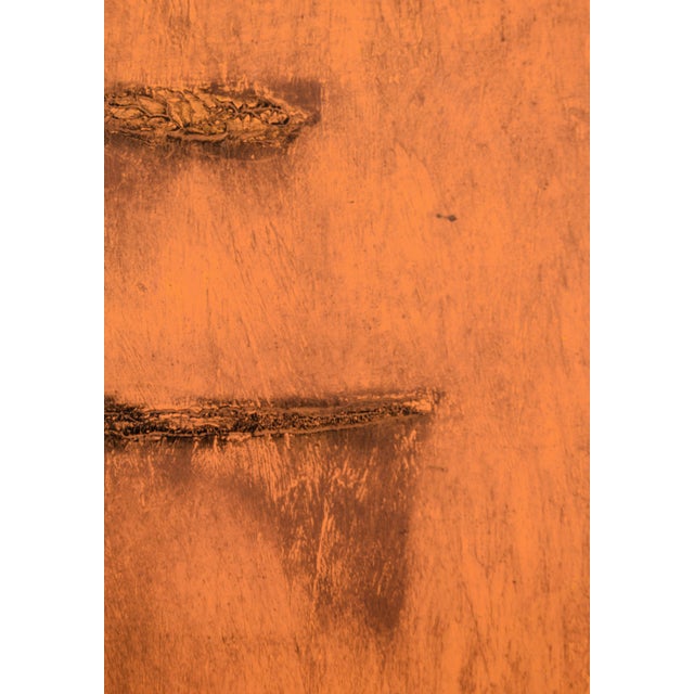 Orange Deadpan - Monoprint Ev by Heather Speck | Chairish