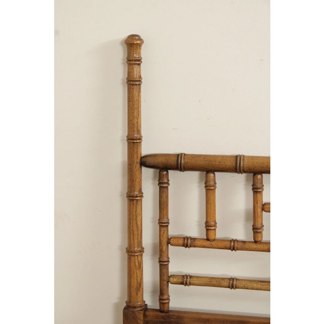 Dixie Chinese Chippendale Style Queen Size Faux Bamboo Headboard | Chairish