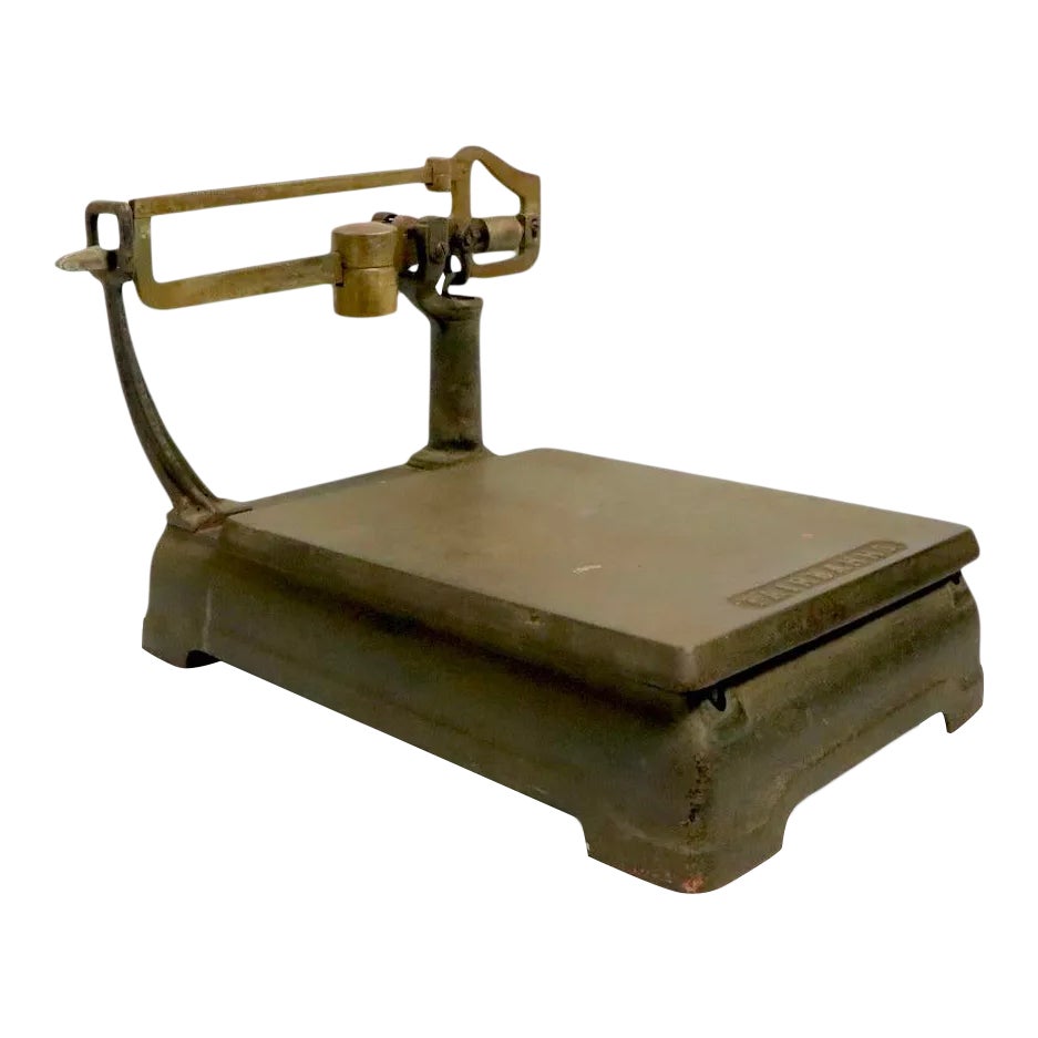 Table Top Cast Iron Balance Scale by Fairbanks | Chairish