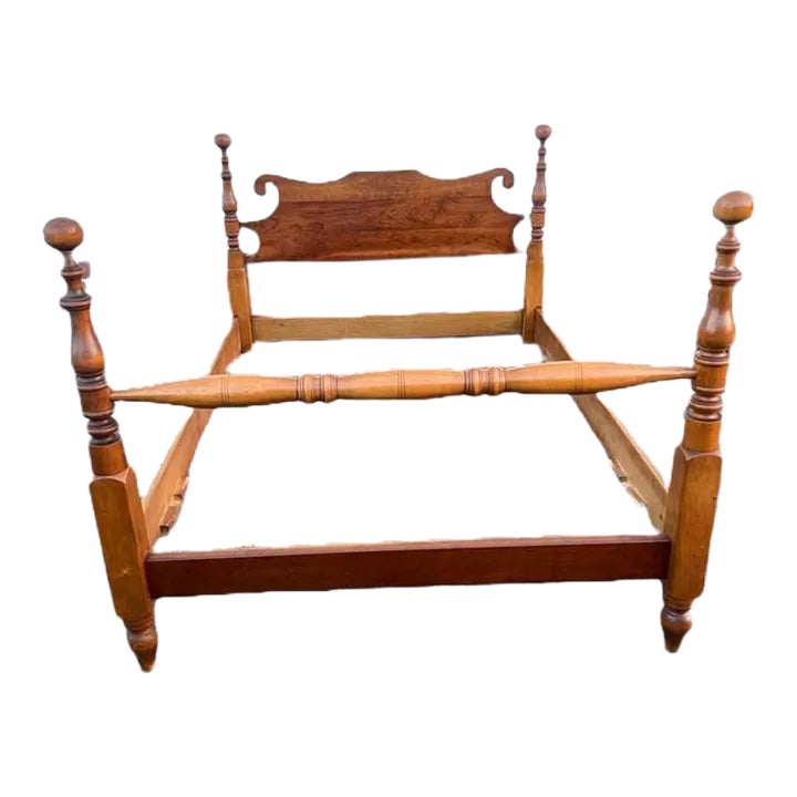 Mid 20th Century Stickley Furniture Solid Cherry Maple Full Bed Frame ...