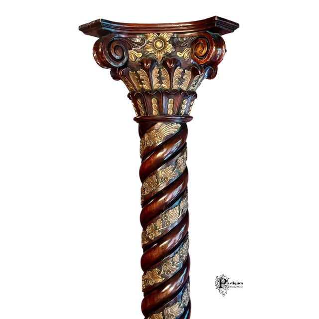 Vintage Russian Neoclassical Style Hand Carved Mahogany & Gilt Wood ...