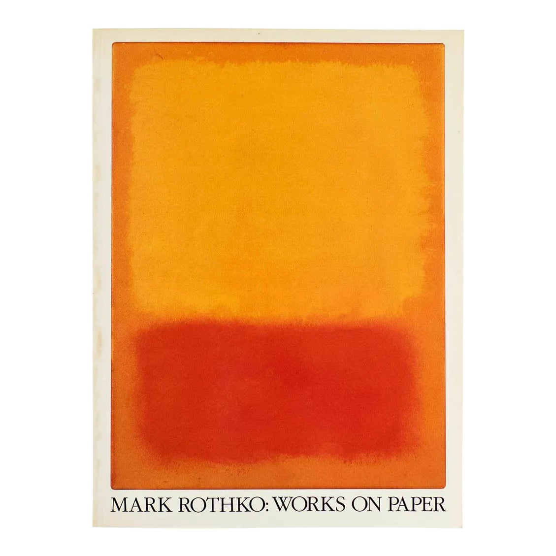 " Mark Rothko : Works on Paper " Vintage 1984 First Edition Abstract ...