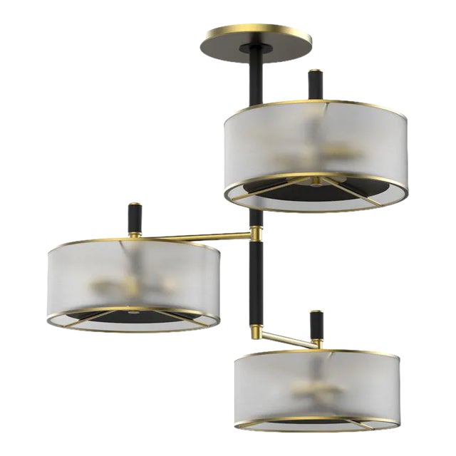 Gotham Lighting Moonlight Vinyl Ceiling Light | Chairish