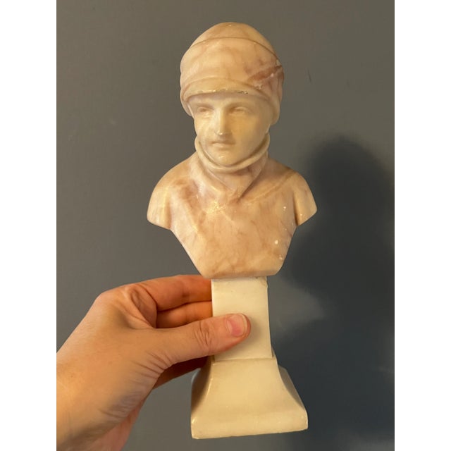 1920s Set of 2 Italian Alabaster Busts | Chairish