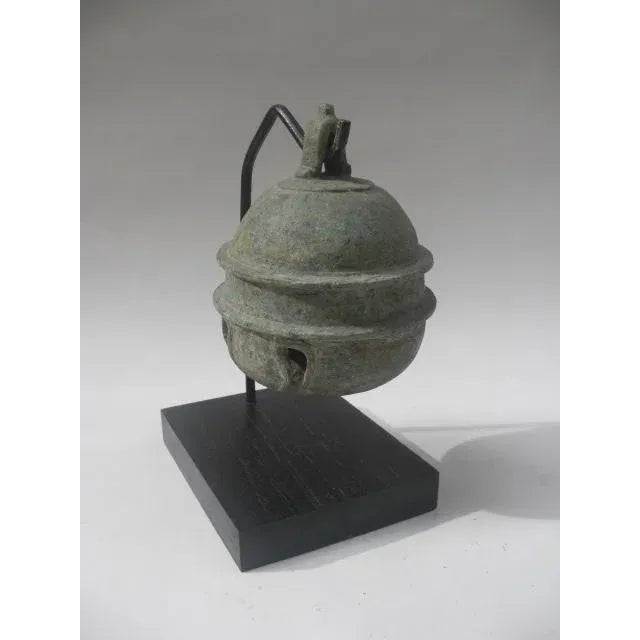Vintage Temple Bell on Stand | Chairish