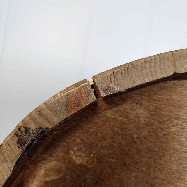 Late 20th Century Vintage Wooden Hand Painted Barrel Box | Chairish