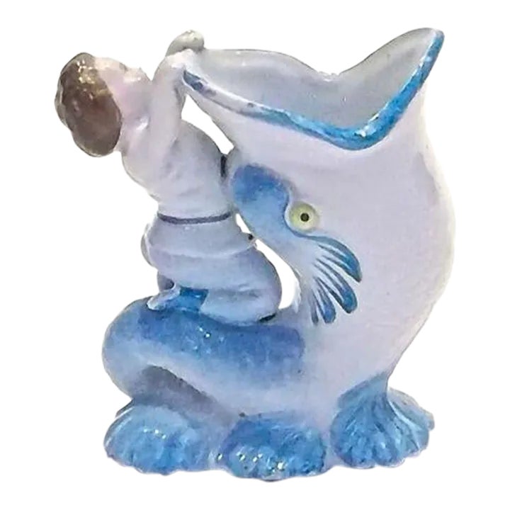 Antique Child & Dolphin Spoon Warmer | Chairish