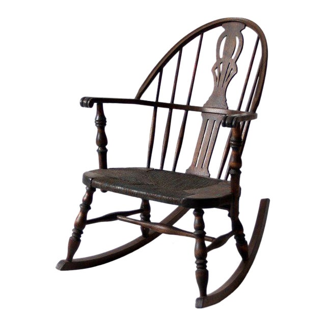 Antique Windsor Rocking Chair | Chairish