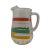 Vintage Anchor Hocking Multi Colored Stripe Pitcher Juice Pitcher Urn ...