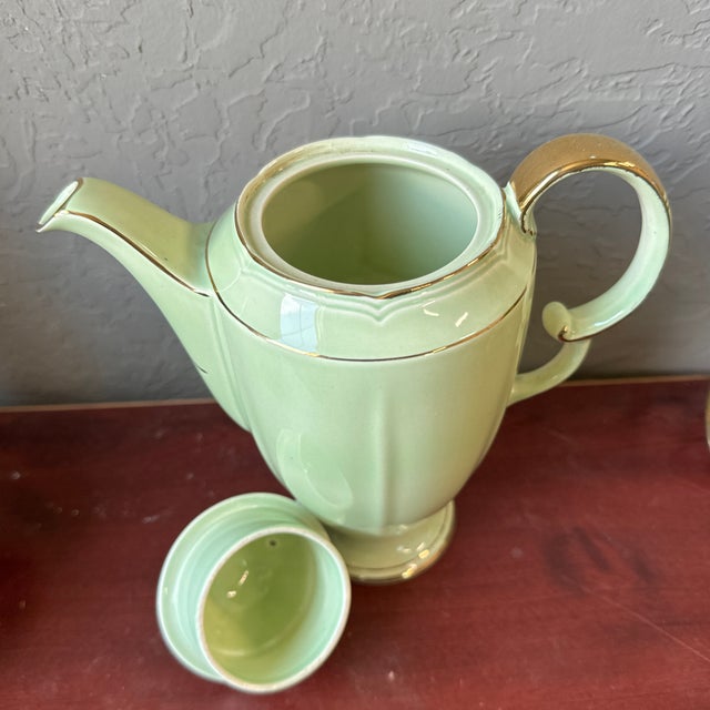 Early 20th Century Crown Devon Tea Pot | Chairish