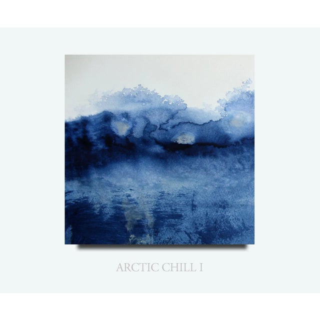 Contemporary "Arctic Chill I" Abstract Print | Chairish