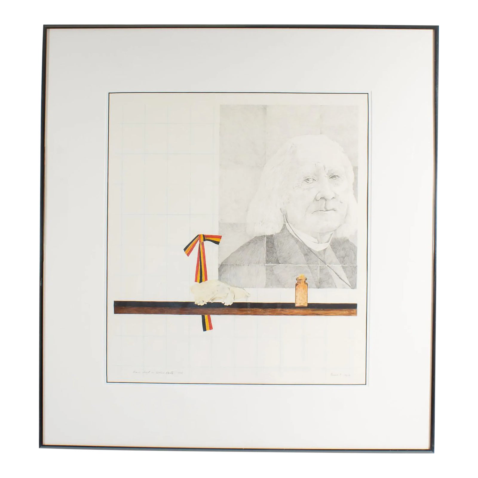 1995 “Franz Liszt in Twelve Parts” Mixed Media Drawing by Gerald. G ...