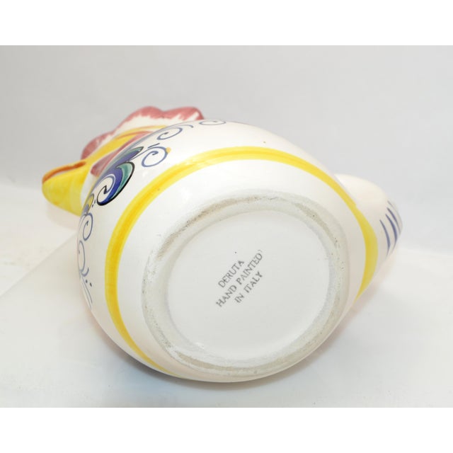 1990s Franco Mari Deruta Ceramics Italy Rooster Decanter Carafe Pitcher ...