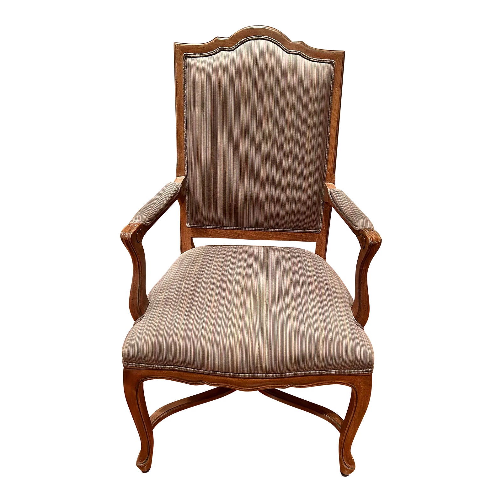 Ethan Allen French Country Dining Accent Arm Chair | Chairish