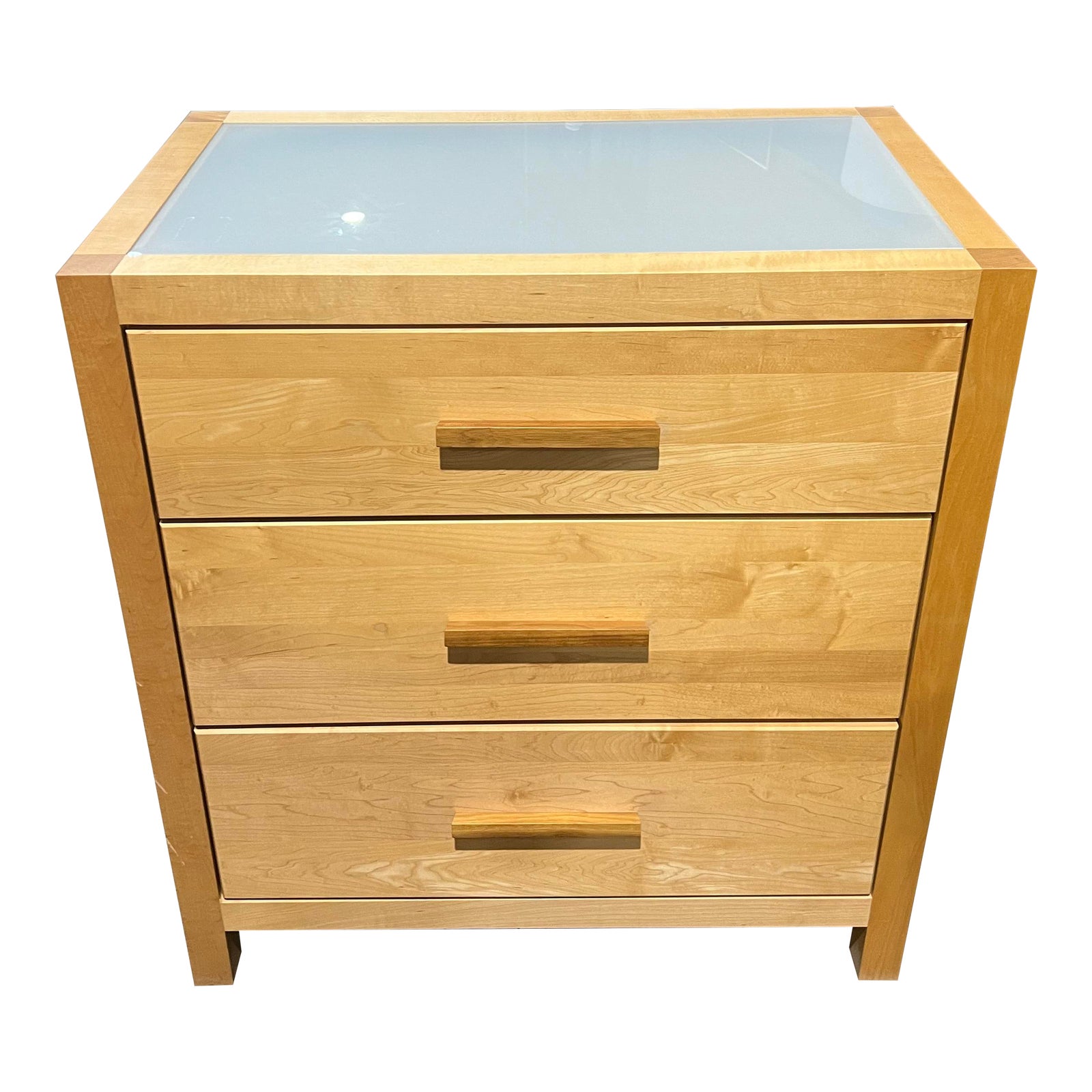 Late 20th Century Ferguson Copeland Three Drawer Blonde Nightstand ...