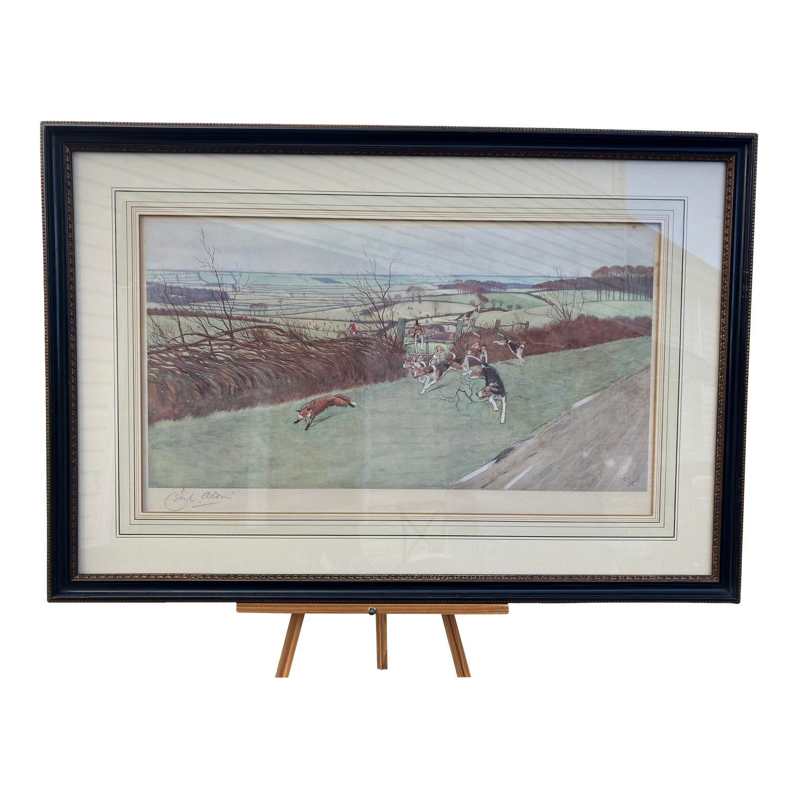 Cecil Alden 19th Century English Traditional Hunt Print in Archival ...