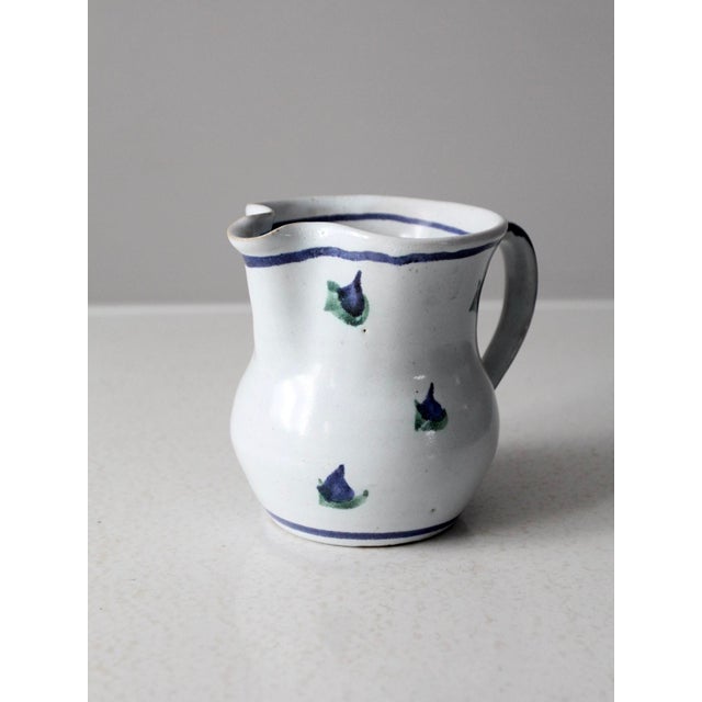Alex Majeski Studio Pottery Pitcher 1989 | Chairish