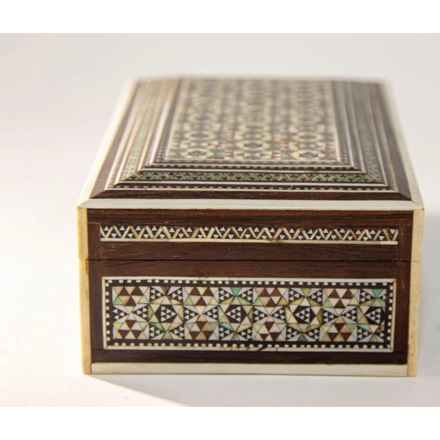 1940s Mother of Pearl Inlaid Decorative Middle Eastern Islamic Box ...