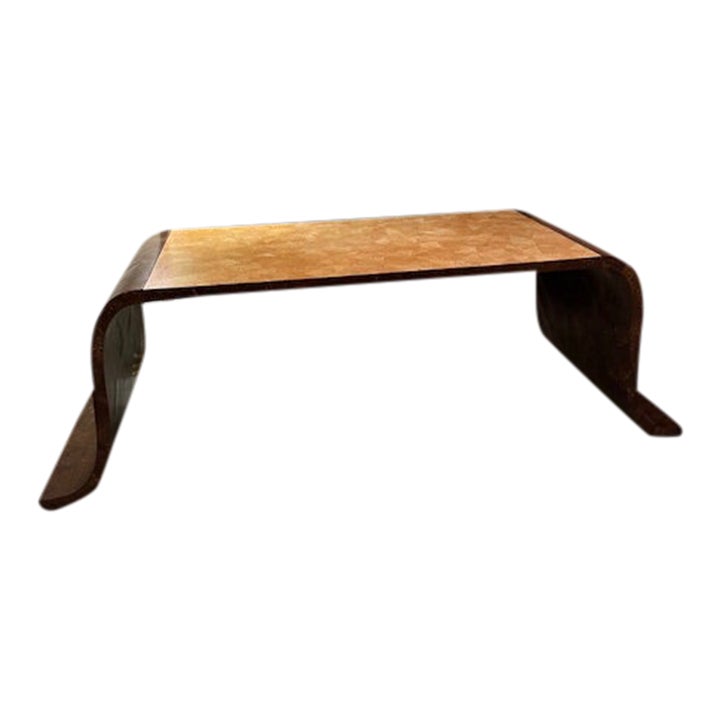 1980s Coconut Shell Waterfall Desk | Chairish