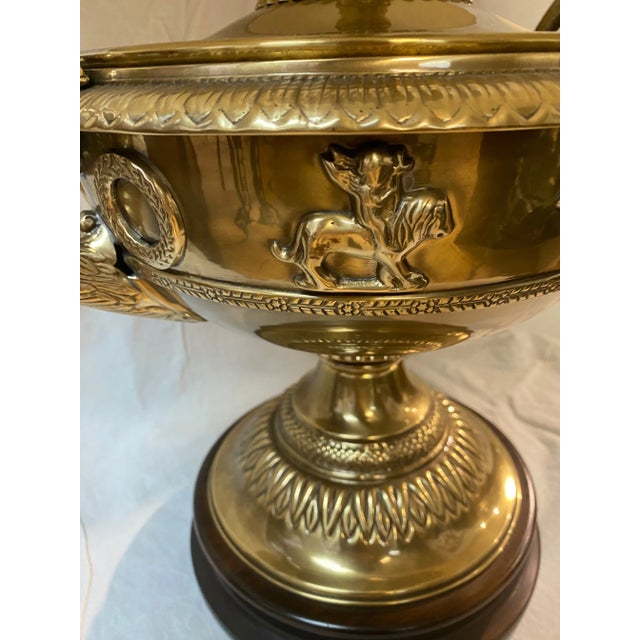 Vintage Lamp With Snake Arms on Urn | Chairish