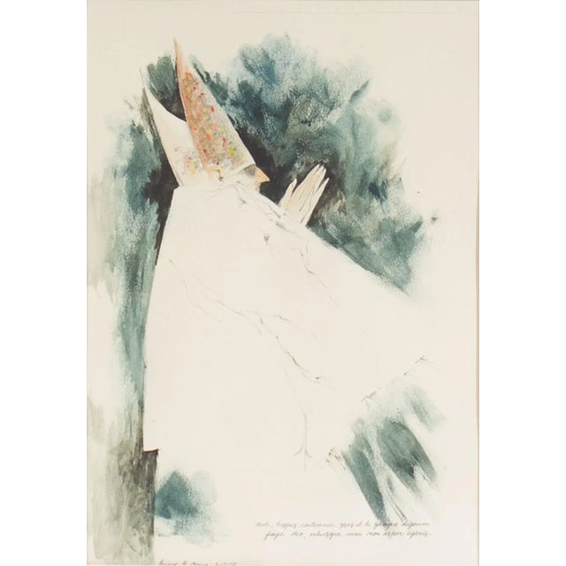 1975 Watercolor and Graphite Painting Signed by Gerald G. Boyce | Chairish