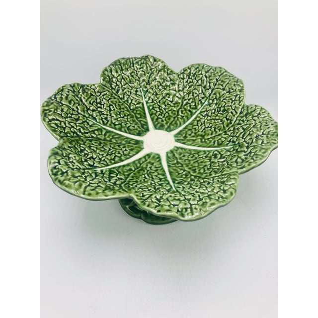 Cabbage Leaf Cake Plate | Chairish