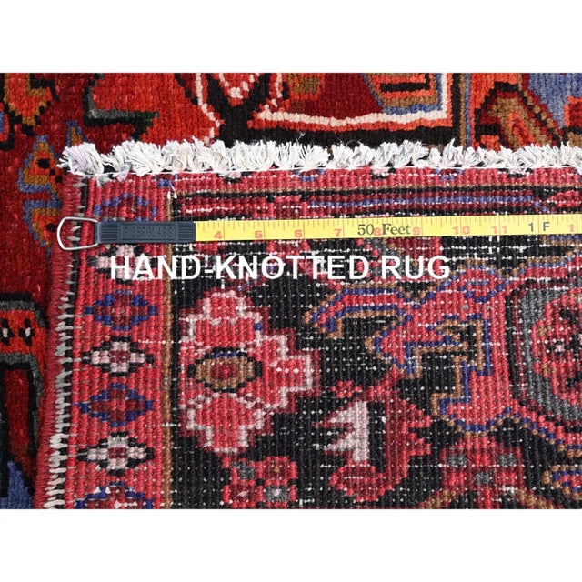 1960s Red Vintage Semi Antique Oriental Rug | Chairish
