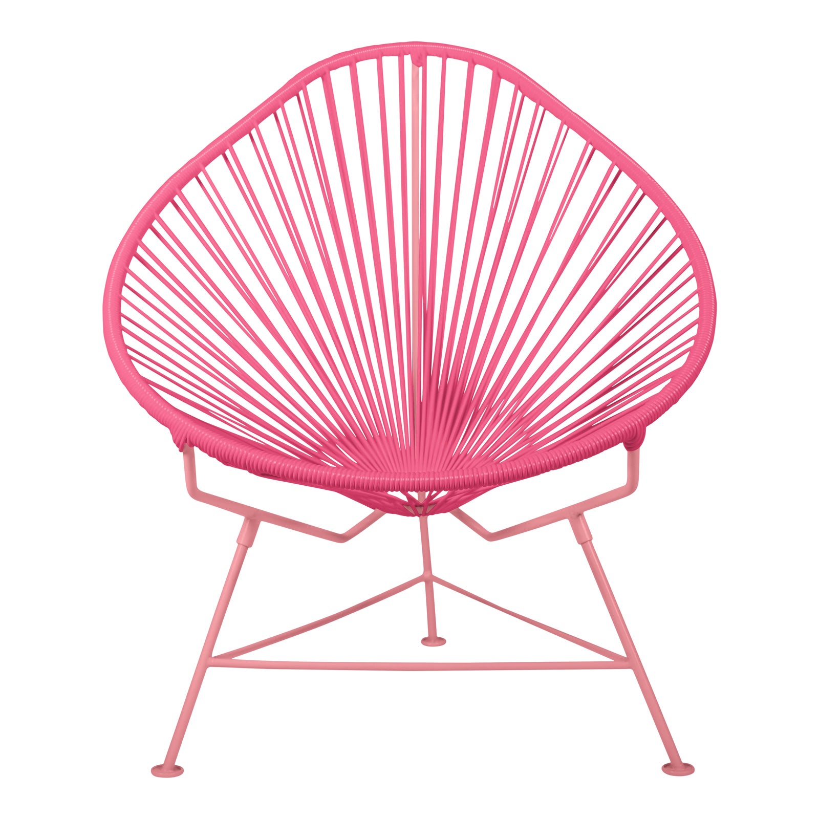 Pink on Coral Acapulco Chair | Chairish