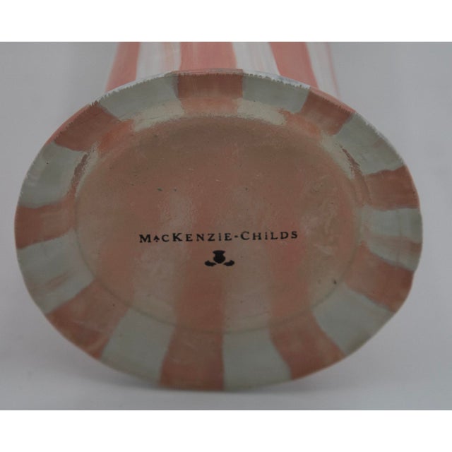 Late 20th Century Mackenzie Childs - Vases - Set of Two - 11" | Chairish