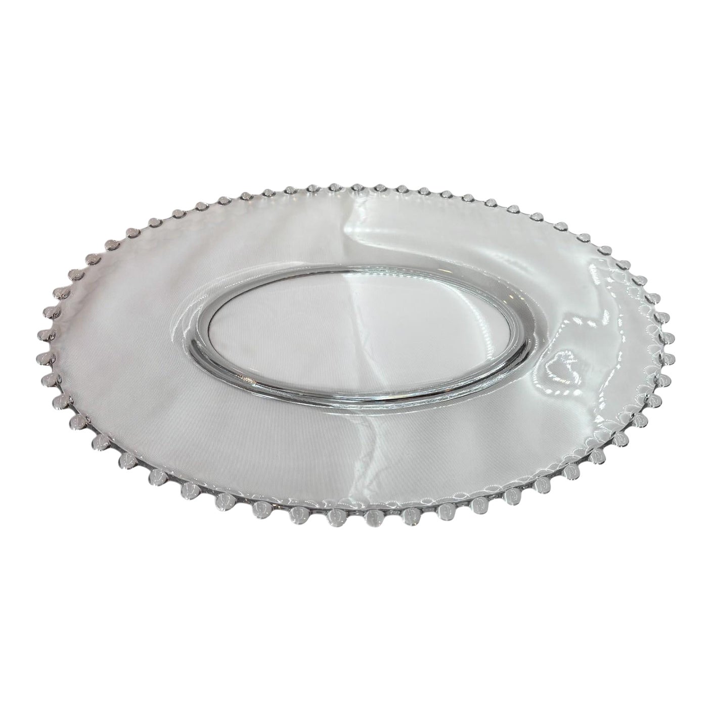 Mid 20th Century Imperial Glass Candlewick Platter | Chairish