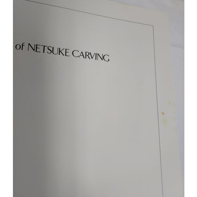 Vintage the Art of Netsuke Carving by Masatoshi First Edition Hardcover Book, 1981 | Chairish