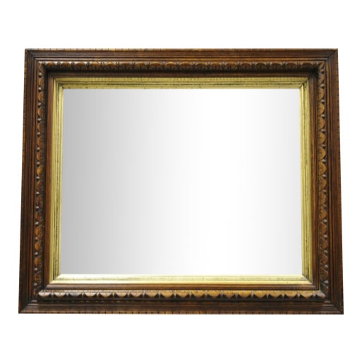 19th C American Victorian Hand Carved Oak Wood Gold Gilt Shadow Box ...