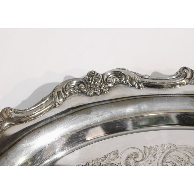 Late 19th to Early 20th Century Rococo-Style Silver Plate Tea Tray by ...
