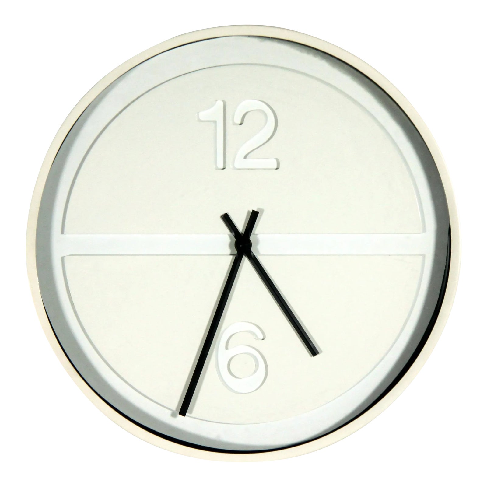 Mid Century Modern Howard Miller White Pill Wall Clock by George Nelson ...