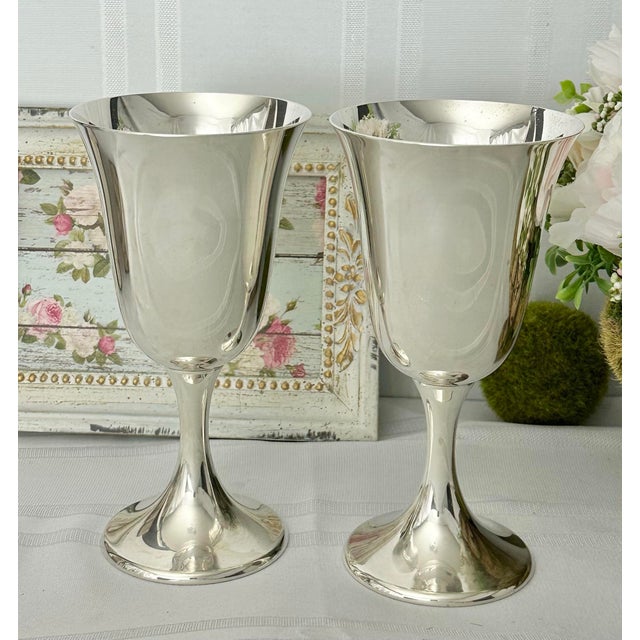 Mid 20th Century Vintage Gorham Silver Sterling Silver Goblets #272 - a ...