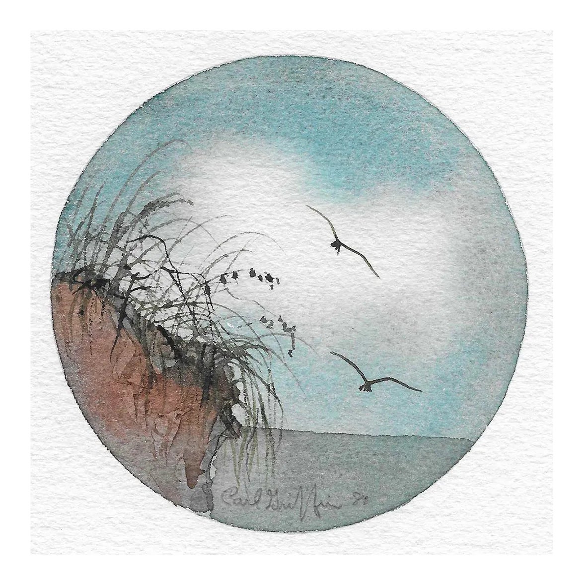 1981 North Carolina Beach Scene by Carl Griffin | Chairish