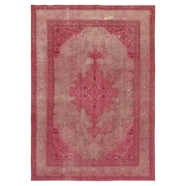 Large Vintage Overdyed Area Rug | Chairish