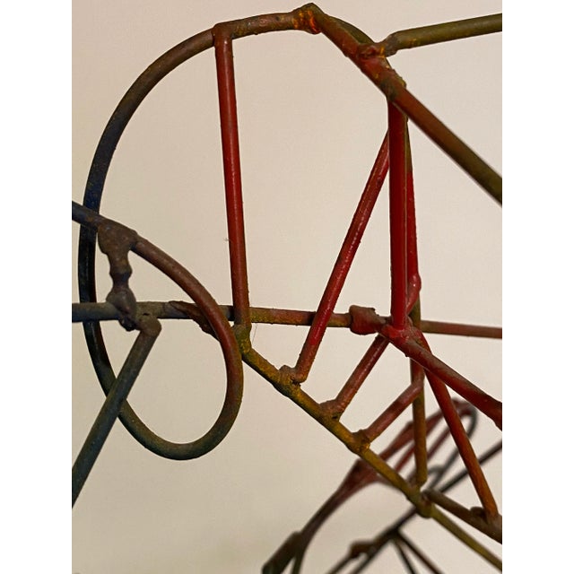 Mid Century Modern Abstract Wire Rod Sculpture | Chairish