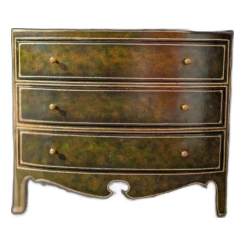 1980s Lineage Leather Wrapped Chest of Drawers | Chairish