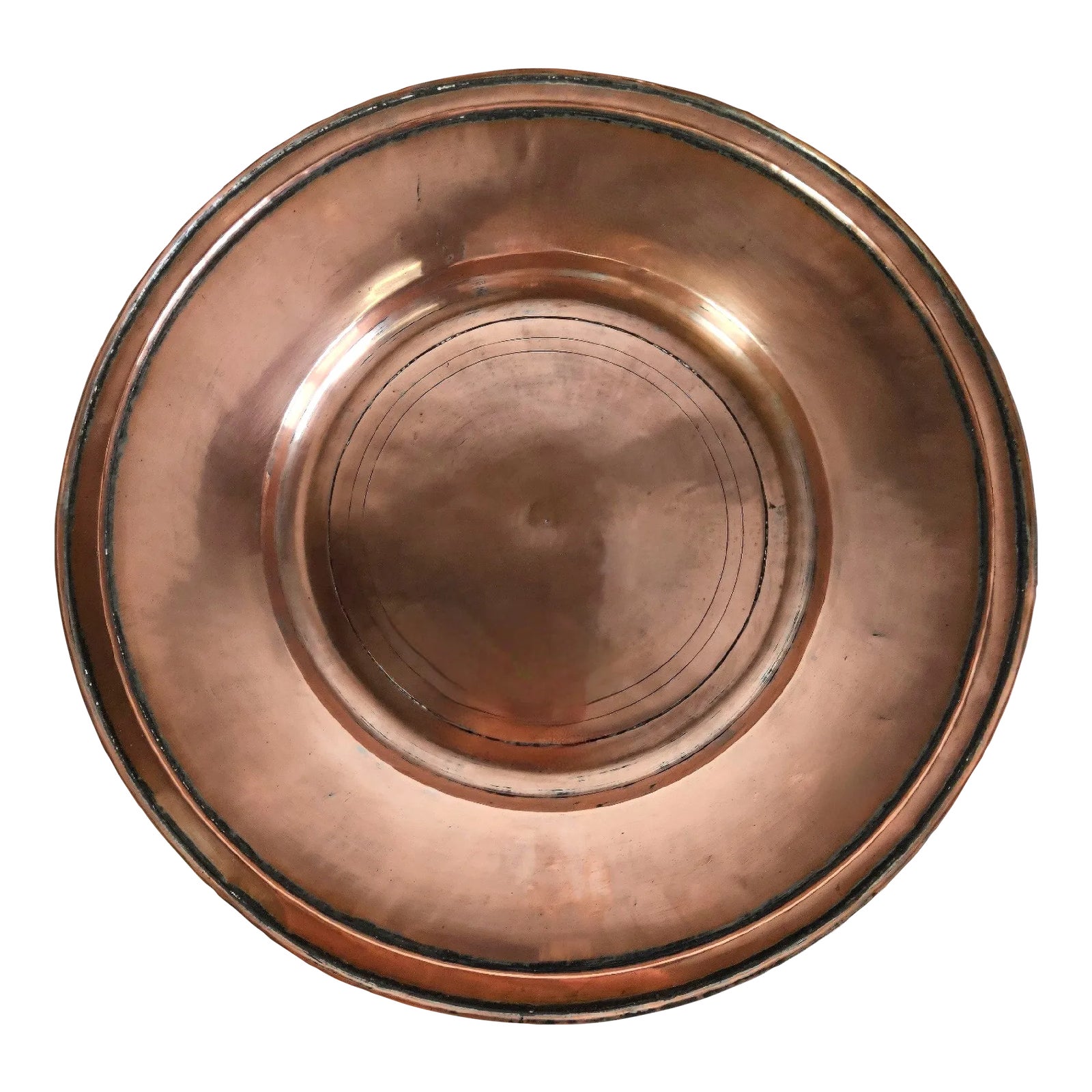 Hand Hammered Copper Centerpiece Bowl | Chairish