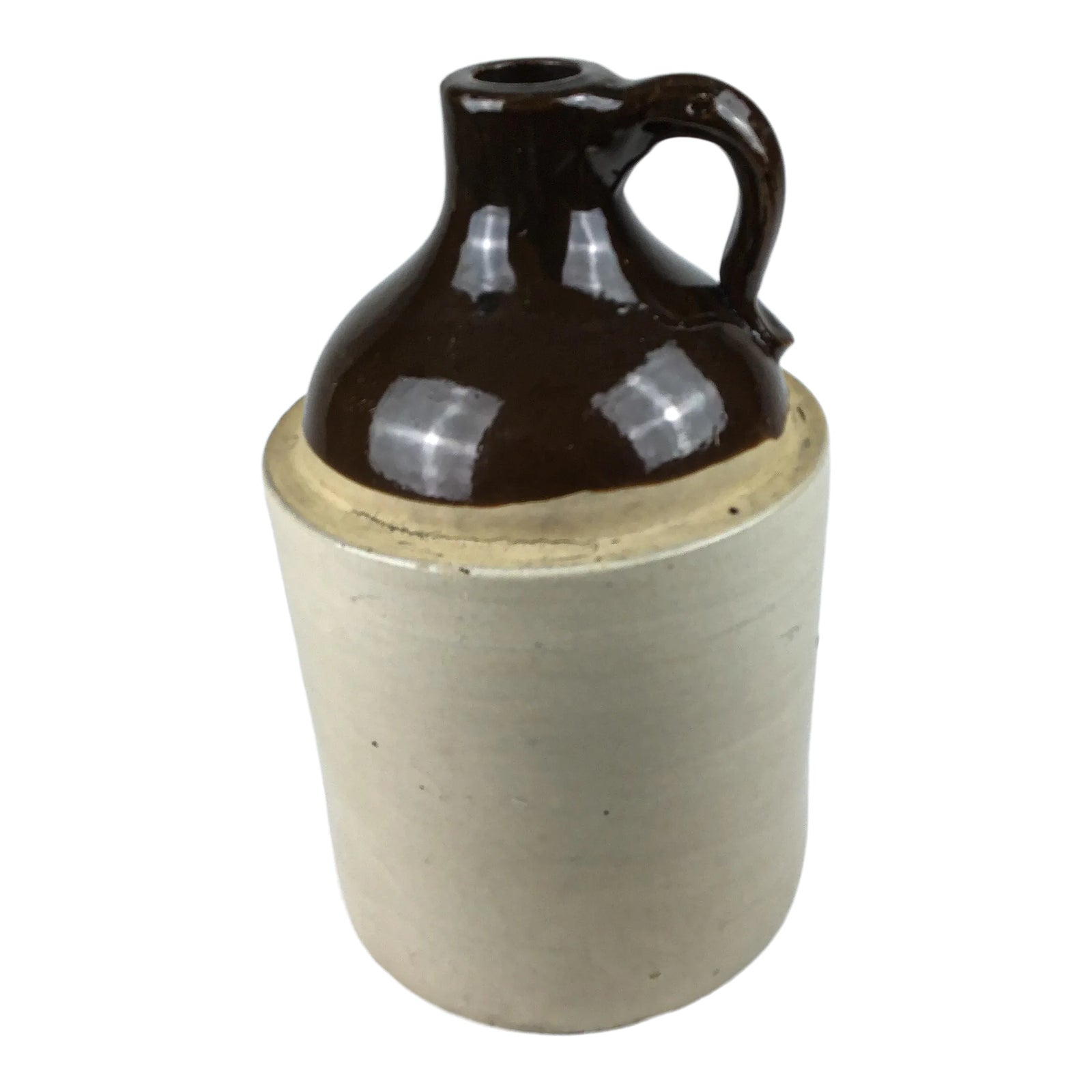 Antique Stoneware Salt Glazed Heavy Jug Marked With A | Chairish