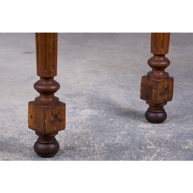 Antique French Louis XVI Style Oak Narrow Dining Table | Chairish