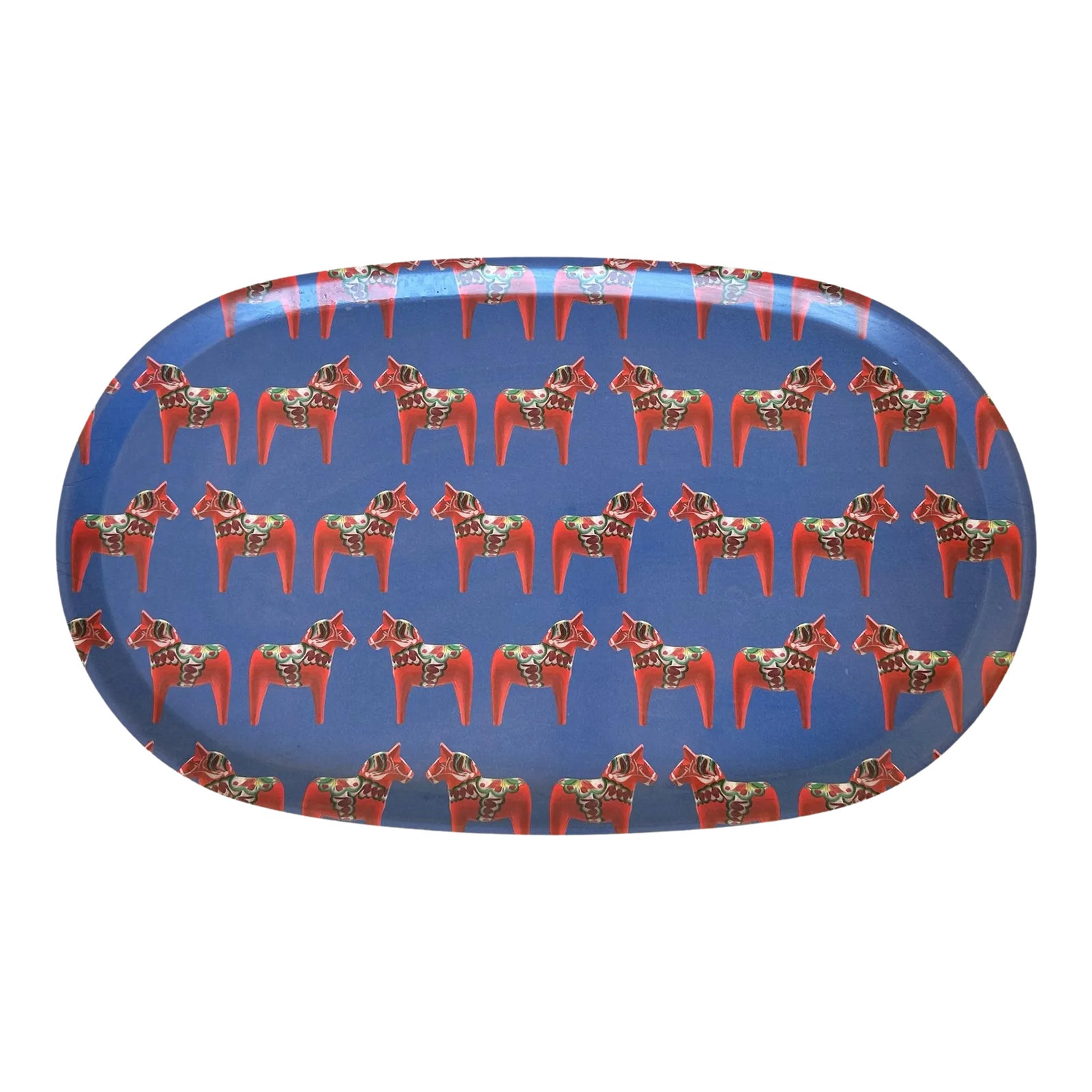 1970s Dala Horse Tray by Kron Lume, Sweden | Chairish