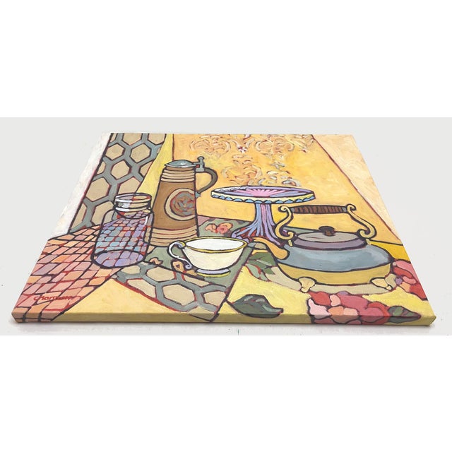 "Pastiche" Contemporary Expressionist Still Life Oil Painting by ...