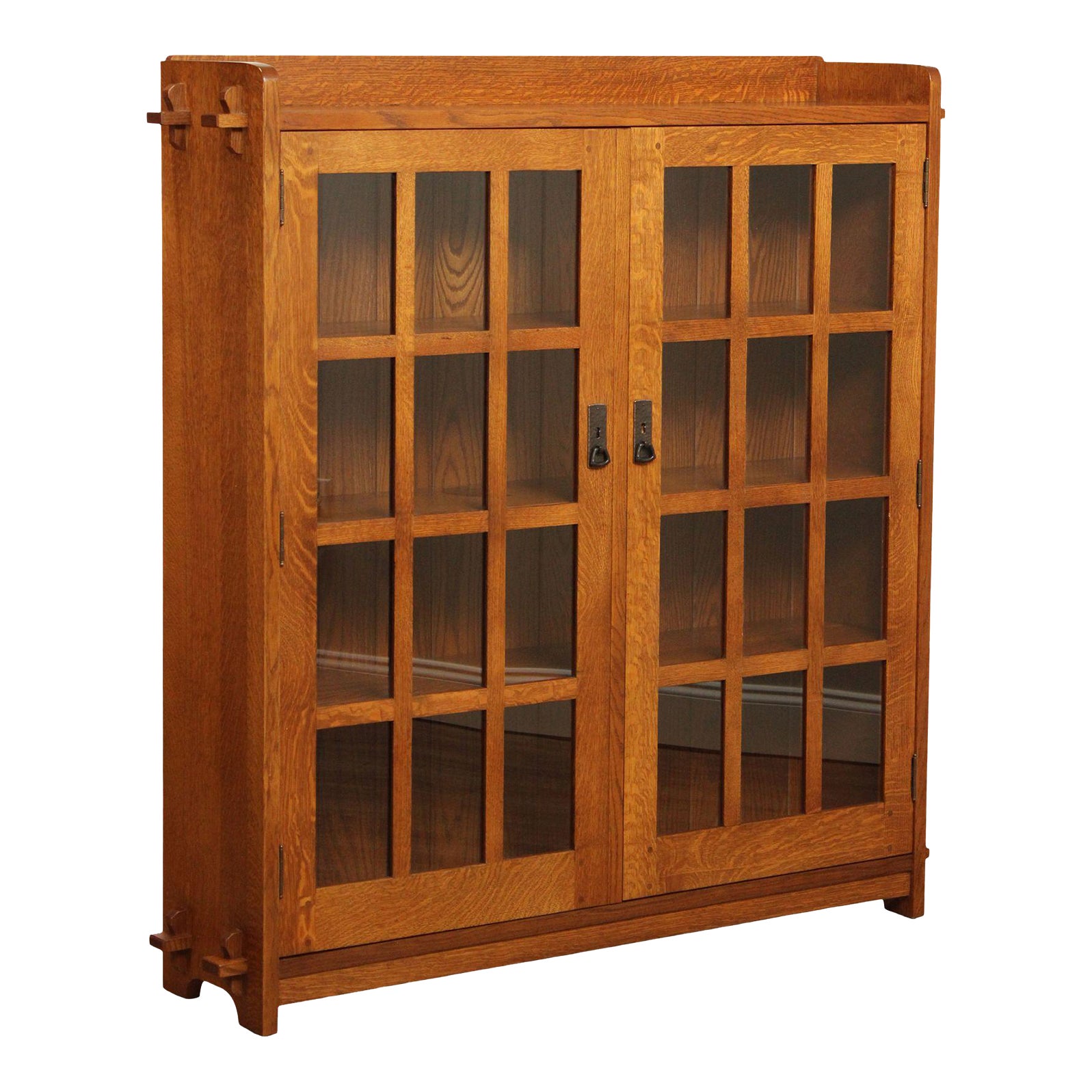 Stickley Mission Collection Oak Two Door Bookcase | Chairish