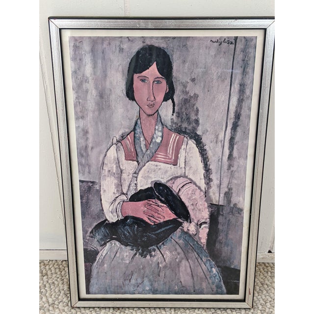 Vintage Amedeo Modigliani Framed Print | Chairish
