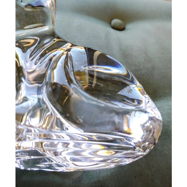 Vintage Waterford Crystal Glass Cat | Chairish
