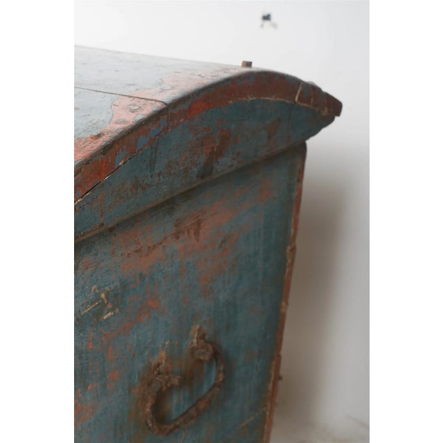 Antique Early 18th Century American Colonial Pine Blanket Chest With ...