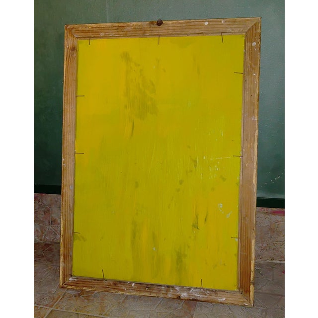 Saint Ambrose, Oil Painting on Glass, 1950s | Chairish